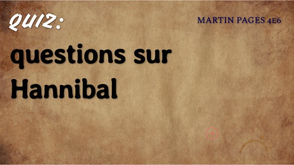 quiz sur HANNIBAL