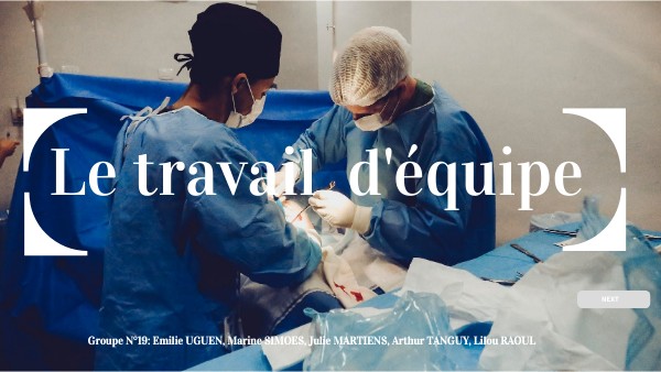 Le travail d'équipe | Genially