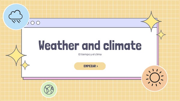 WEATHER VS CLIMATE AND WATER CYCLE | Genially