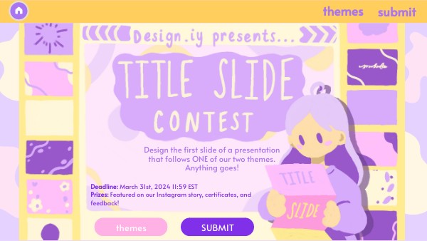 Presentation Title Page Contest | Genially