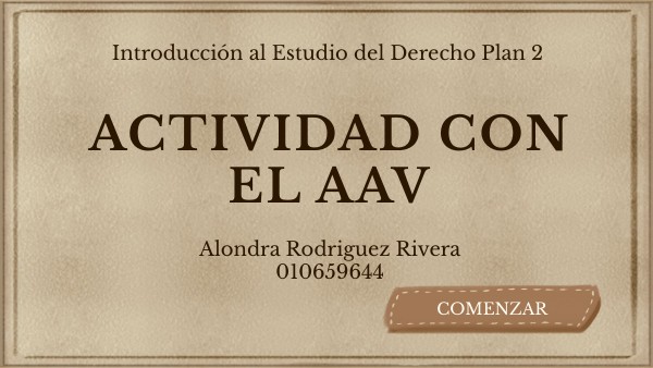 Actividad con el AAV S4