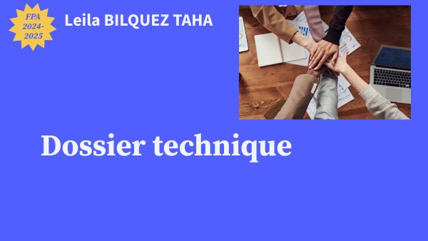 Dossier technique | Genially