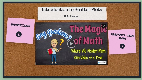 Intro to Scatter Plots