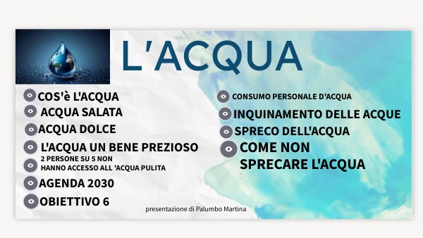 Presentazione water | Genially