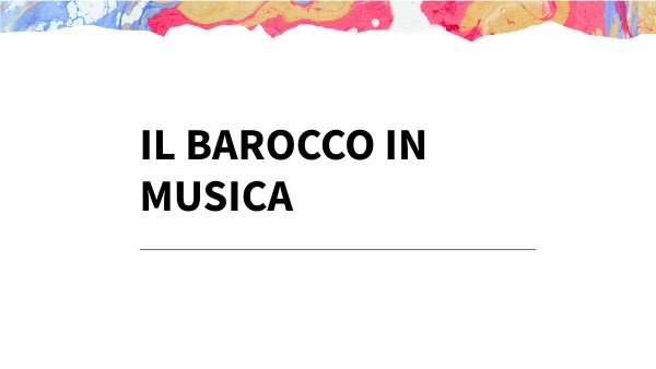 Presentazione PROVA_Il Barocco