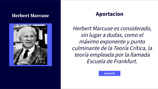 Herbert Marcuse | Genially