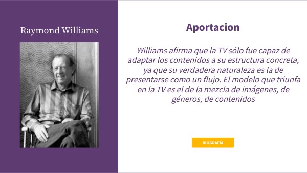 Raymond Williams | Genially