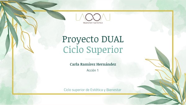 Proyecto final acción 1 | Genially