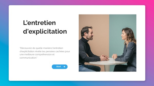 L'entretien d'explicitation | Genially
