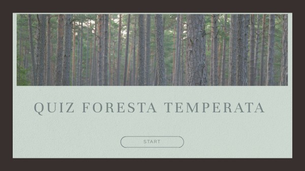 Quiz foresta temperata