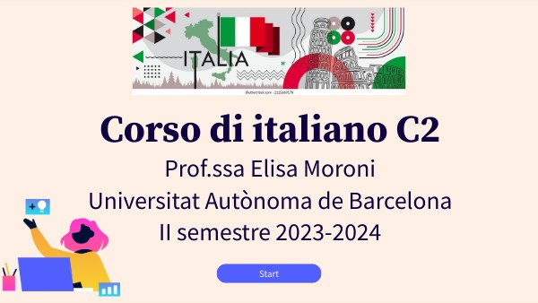 Prima lezione di italiano_C2 | Genially