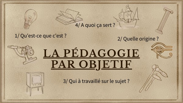 La pédagogie par objectif | Genially