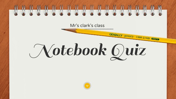NOTEBOOK QUIZ