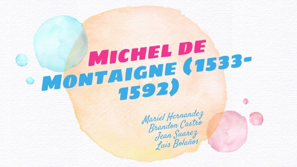 Michel Montaigne
