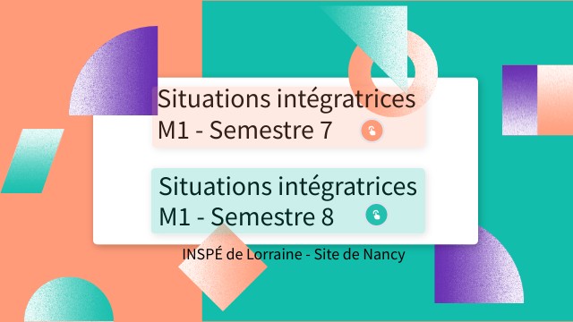 SI S8 M2 - Master MEEF | Genially