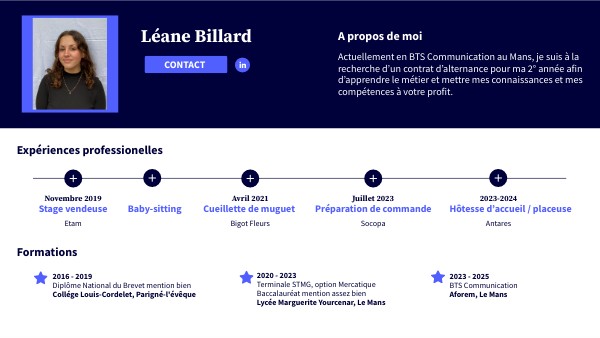 CV interactif | Genially