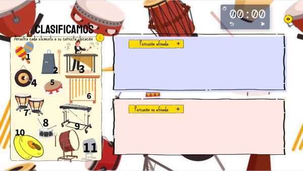 JUEGO Los instrumentos de percusión | Genially