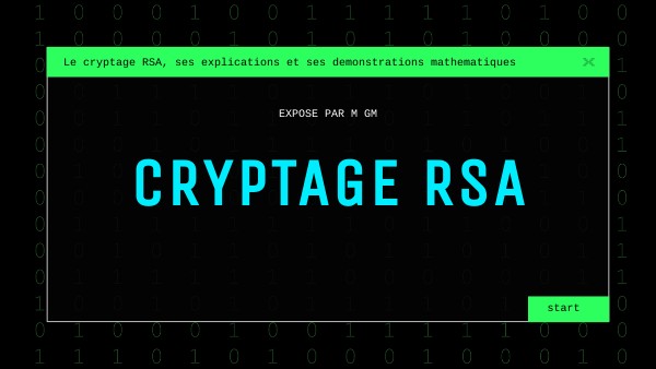 CRYPTAGE RSA