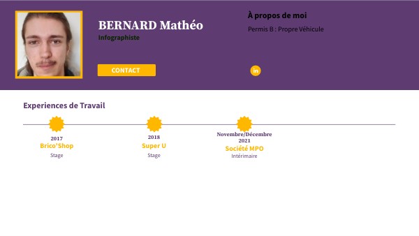 CV interactif | Genially