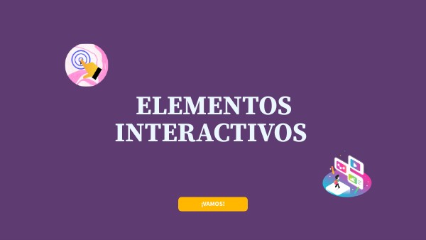 Presentación elementos interactivos | Genially