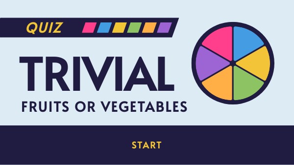 Quiz trivial fruits et legumes 1 | Genially