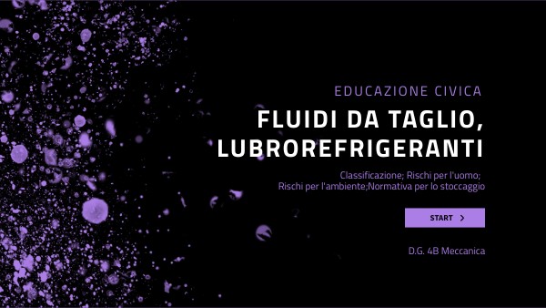 FLUIDI DI TAGLIO, LUBROREFRIGERANTI