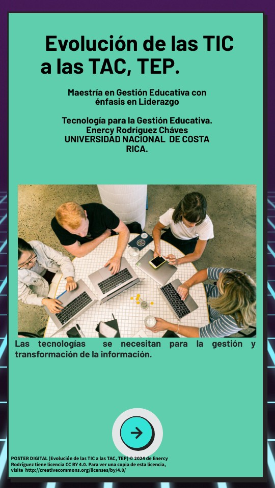 POSTER DIGITAL (Evolución de las TIC a las TAC, TEP) | Genially