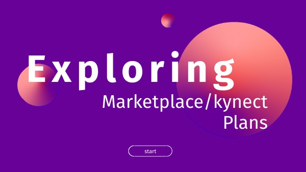 Exploring Marketplace/kynect Plans | Genially
