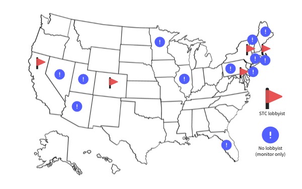 STC Map of Legislative and Regulatory Activities