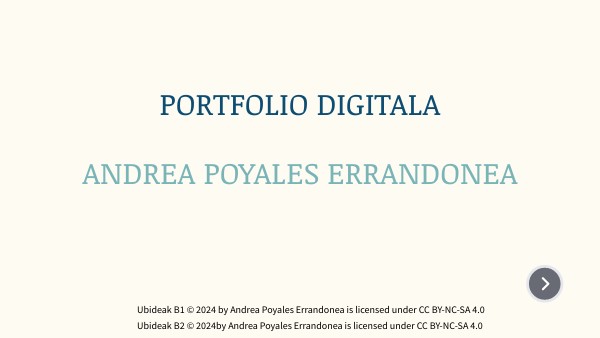 Portfolio digitala ubideak | Genially