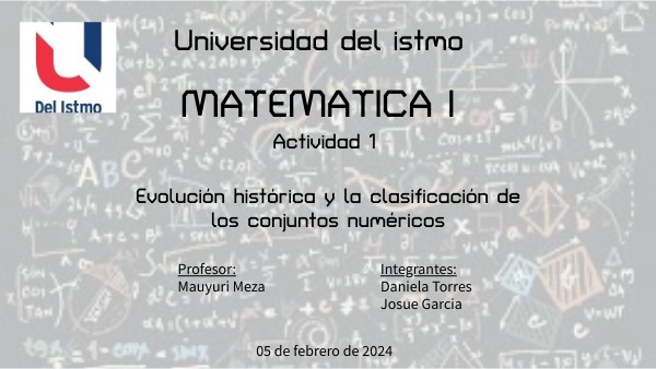 Actividad 1 - Conjunto numérico | Genially