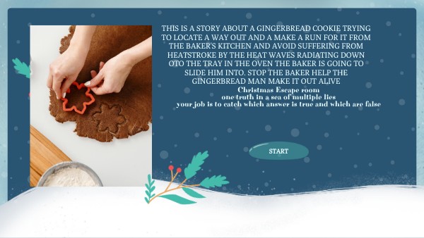 GINGERBREAD COOKEY HOUSE ESCAPE ROOM | Genially