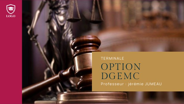 Présentation de l'option DGEMC | Genially