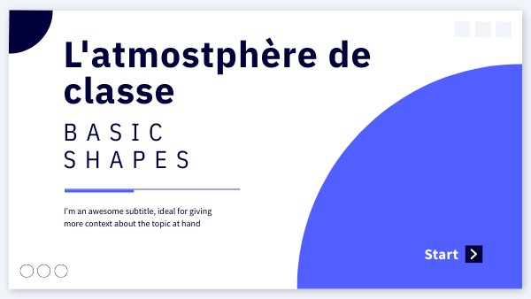Atmosphère de classe | Genially