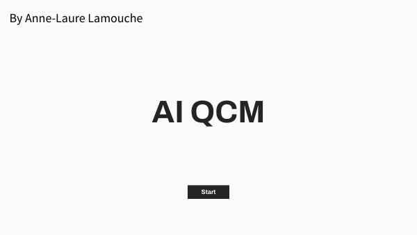 AI QCM | Genially