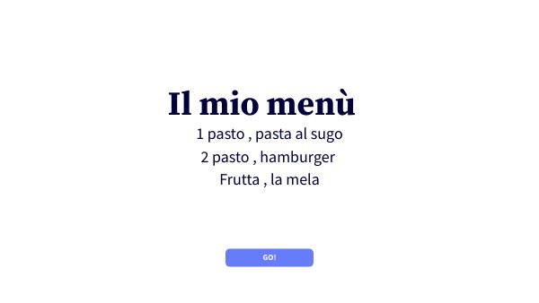 Il mio menù | Genially