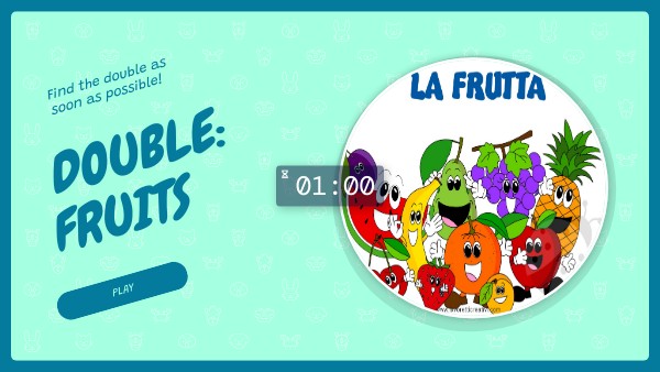 DOUBLE fruit GAME | Genially