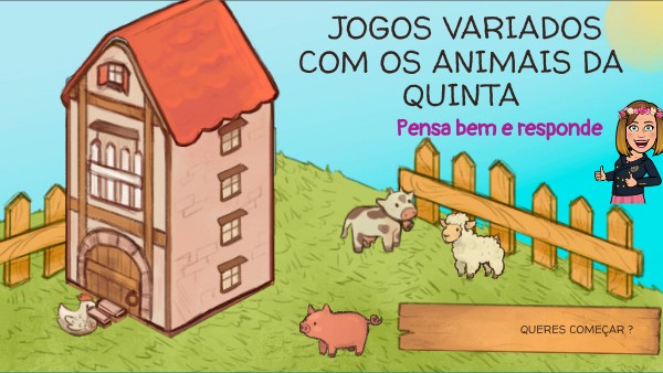 Jogos com animais da quinta | Genially