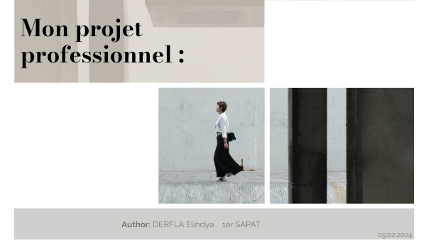 Mon Projet Professionnel | Genially