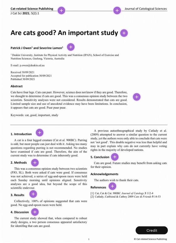 Parts of a Journal Article | Genially
