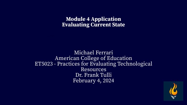 ET5023 - Module 4 | Genially