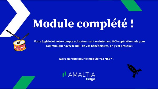 Fin du module “ Paramétrer Ximi”