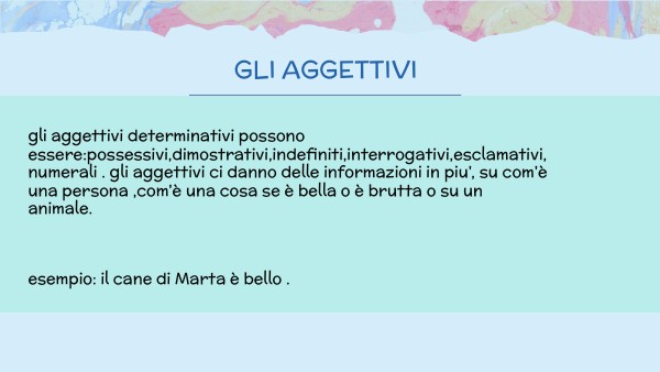 Language unit plan italian adjectives | Genially