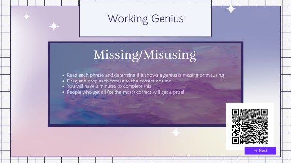 Working Genius Missing/Misuing | Genially