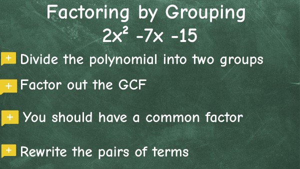 Factor by Grouping