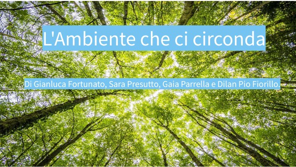 L'ambiente (francese) | Genially