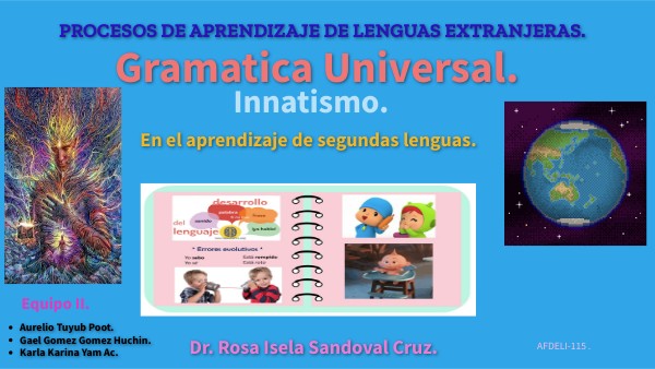 Equipo II. Innatismo. | Genially