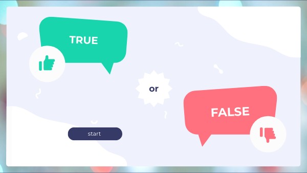 True or false quiz | Genially
