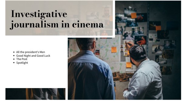 investigative journalism movies | Genially
