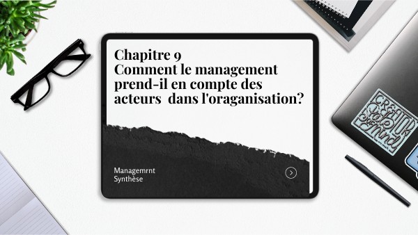 synthèse chapitre 9 management | Genially